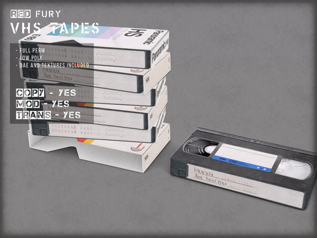 Second Life Marketplace - [Red Fury] VHS Tapes