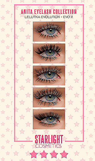 Second Life Marketplace - Starlight. - Anita Eyelash Pack [LeLEVO/X ...
