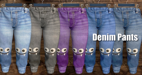 Second Life Marketplace - :KOYUKI: Kids - Munchkin Denim Monster - Nazu ...
