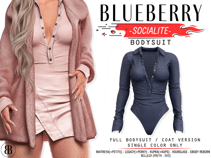 Second Life Marketplace - Blueberry - Socialite - Bodysuits - Sky