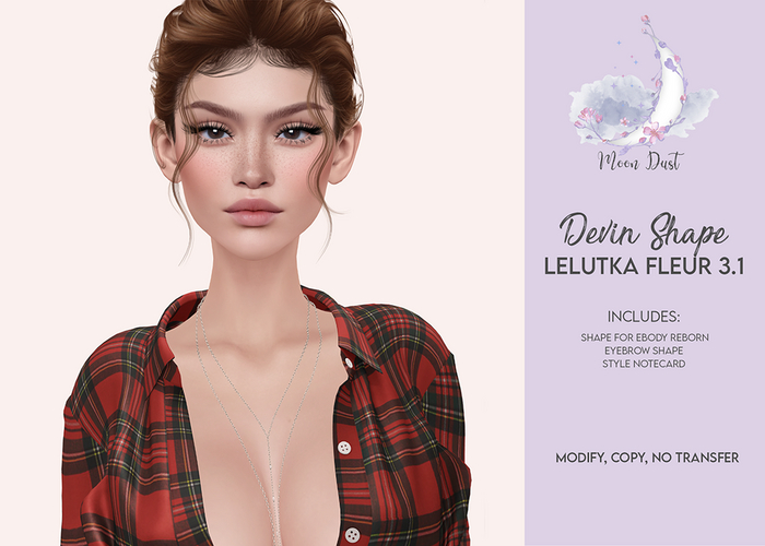 Second Life Marketplace - Moon Dust - Devin Shape - LeLutka Fleur 3.1