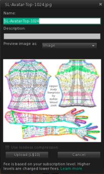 Second Life Marketplace - SL-Avatar-UV-Maps Templates