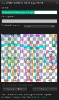 Second Life Marketplace - SL-Avatar-UV-Maps Templates