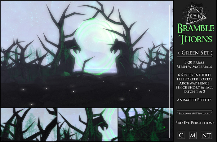 Second Life Marketplace - Bramble Thorns Green Set