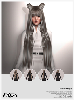 Second Life Marketplace - FAGA - Shun Hairstyle - [DEMO]