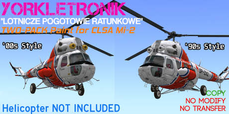 Second Life Marketplace - Yorkletronik LPR paint for CLSA Mi-2