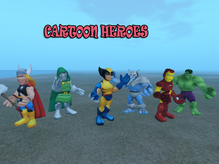 Second Life Marketplace - cartoon heroes