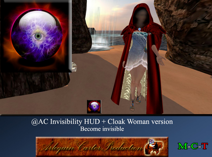 Second Life Marketplace - @AC Invisibility Cloak HUD Woman version