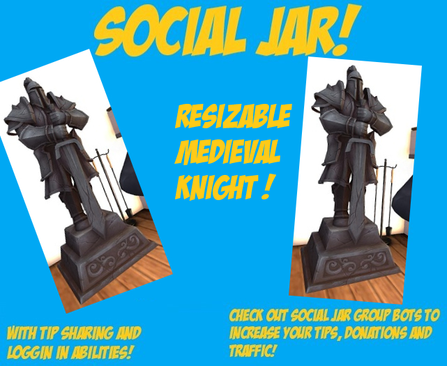 Second Life Marketplace - Sculpted Knight Sculpted Tip Jar