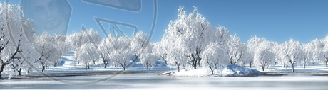 Second Life Marketplace - 705 - Winter - Snow - Row of Frozen Trees ...