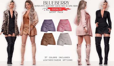 Second Life Marketplace - Blueberry - Socialite - Skirt - DEMO