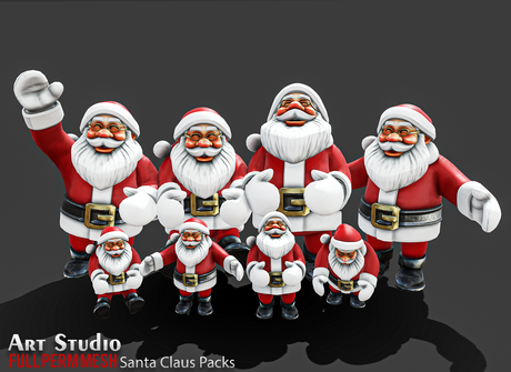 Second Life Marketplace - Art Studio.FULL PERM \\ Santa Claus Packs