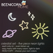 Second Life Marketplace - BEENICORN Neon - Celestial Set // cute neon lamps