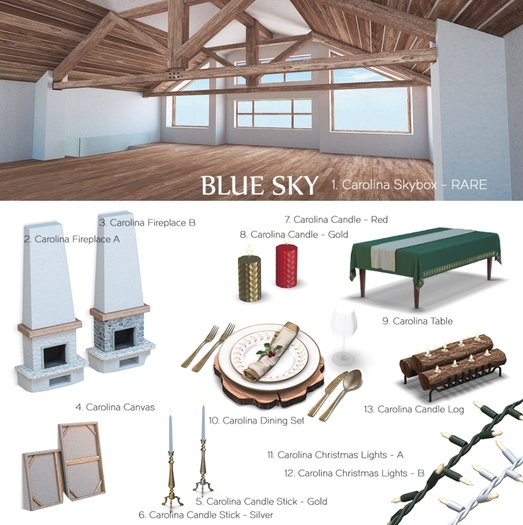 Second Life Marketplace - [-BLUE SKY-] Carolina Skybox - RARE