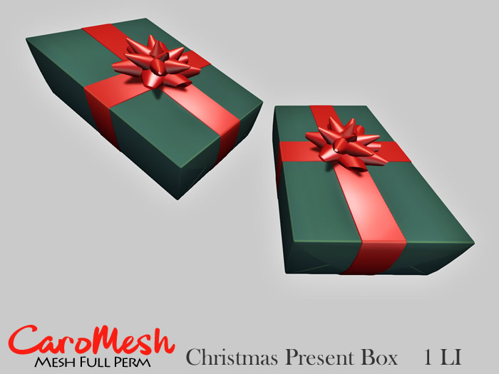 Second Life Marketplace - Caro Mesh Full Perm * Christmas Present Box ...