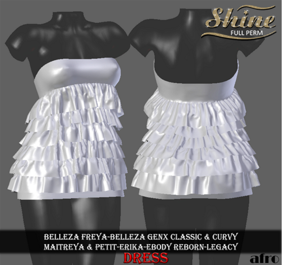 Second Life Marketplace - [SHINE FULL PERM] DRESS AFRO PROMO 199 L