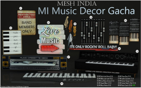 Second Life Marketplace - 05 MI Music Notes (1 LI)