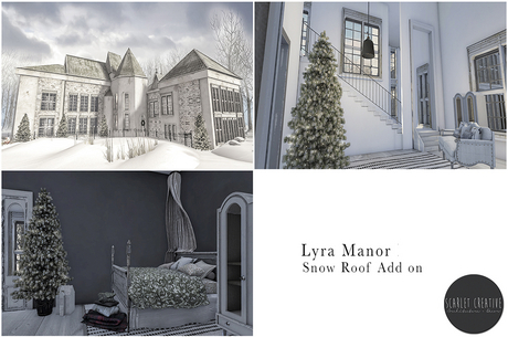 Second Life Marketplace - Scarlet Creative Lyra Manor Snow Roof