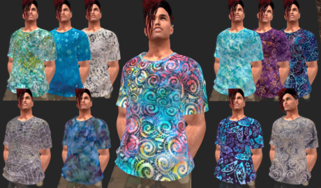 Second Life Marketplace - WW Mens Mesh Vintage Tee V12 Revised - 4 MP