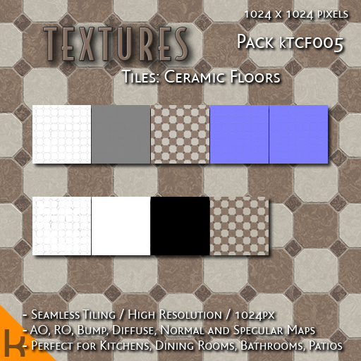 Second Life Marketplace - [kTCF005] A 1024px seamless brown, tan, white ...