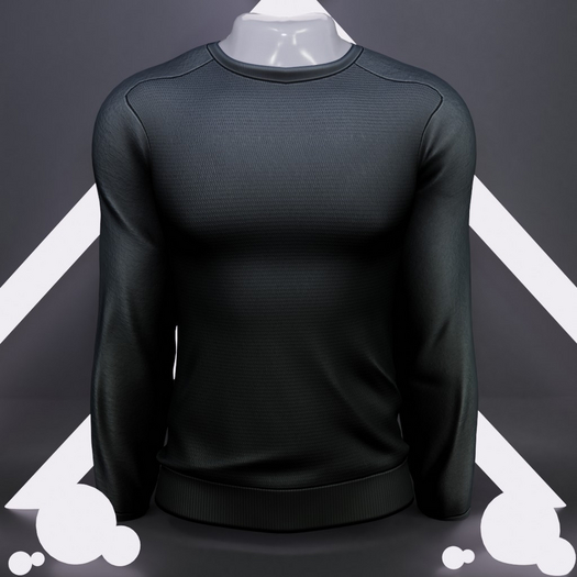 Second Life Marketplace - RUFF - Moreno Sweater [Black]
