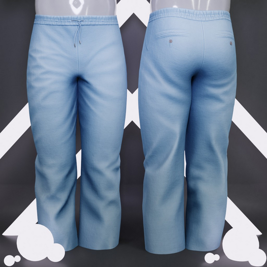 Second Life Marketplace - RUFF - Franklin Pants [Light Blue]