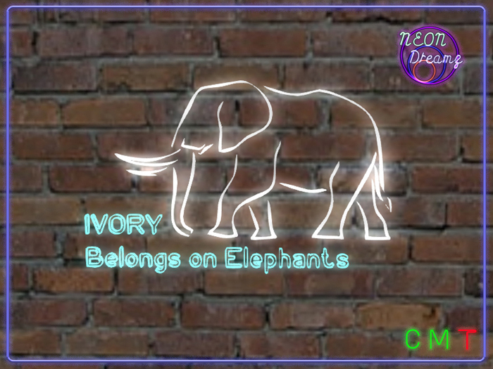 Second Life Marketplace - Neon Dreamz - Ivory belongs on elephants