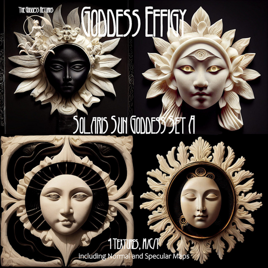Second Life Marketplace - TGR - Goddess Effigy - Solaris Set A boxed