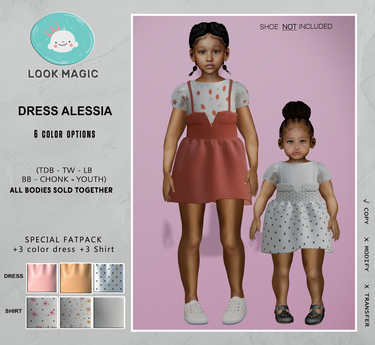 Second Life Marketplace - [LM] Dress Alessia white_TD/LB/BB tod/chonk ...