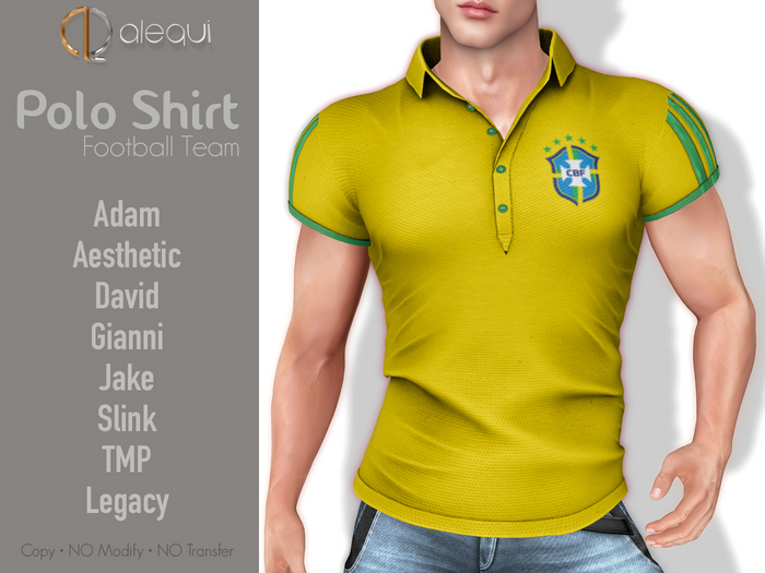Second Life Marketplace - ::AleQui:: Polo Football Team - Brazil ...