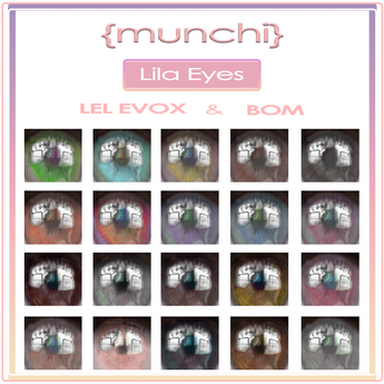 Second Life Marketplace - {munchi} Lila Eyes - Lel EvoX & BOM