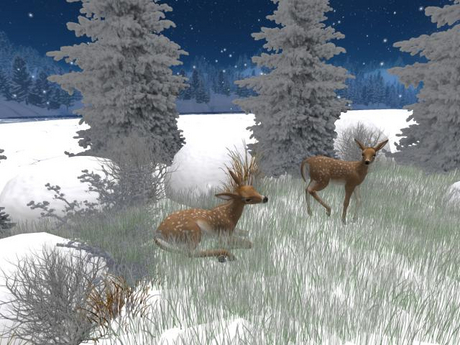 Second Life Marketplace - RW - **LOW PRIM COLLECTION** Snow winter tree ...