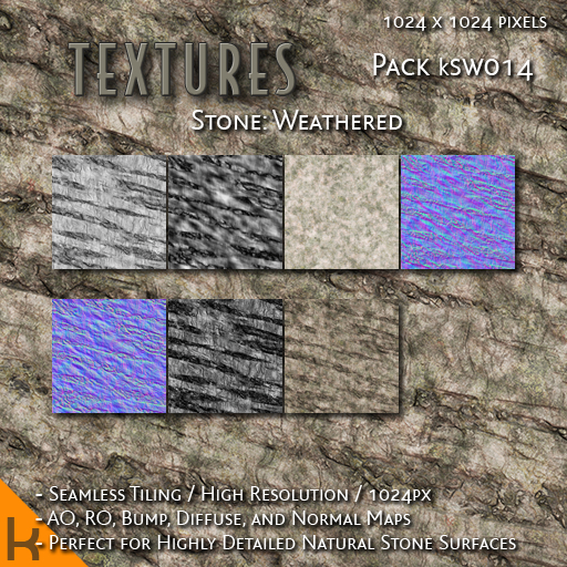 Second Life Marketplace - [kSW014] 1024px seamless rock or stone ...