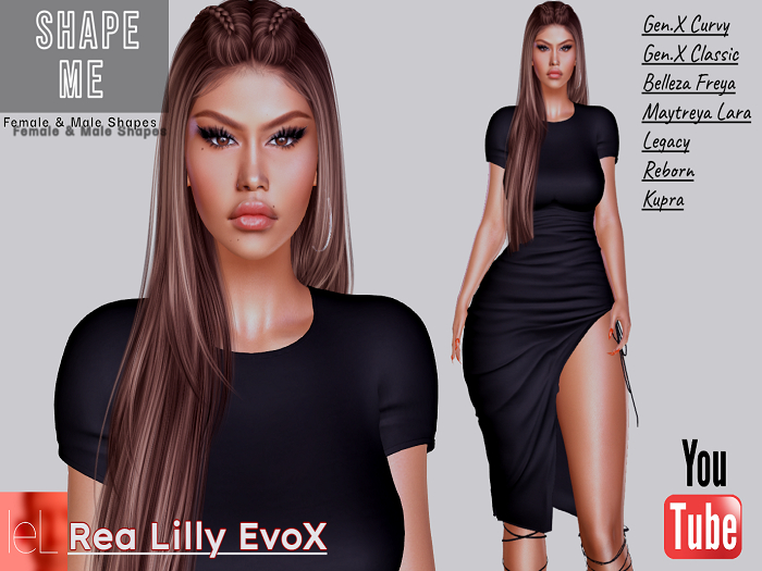 Second Life Marketplace - Shape Me - Rea Lilly Head EvoX Shape