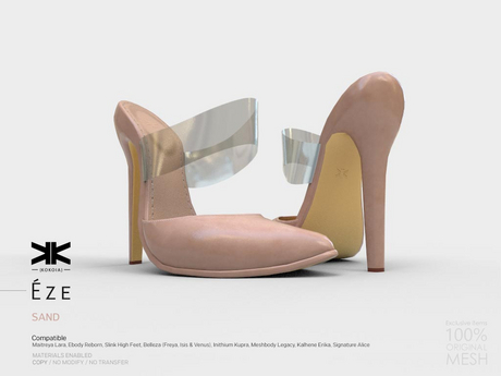 Second Life Marketplace - Eze :: Woman Shoes :: 10 Colors :: {kokoia}