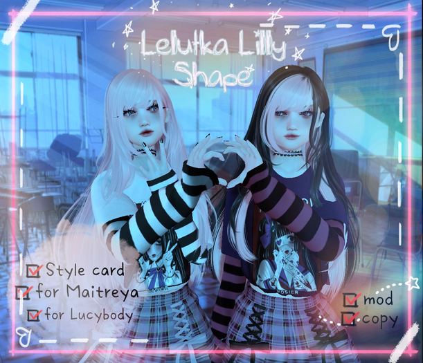 Second Life Marketplace - ~Emorinedia~ Shape Cute Lelutka Lilly BOX