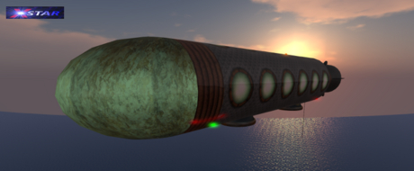 Second Life Marketplace - Xstar SPACESHIP "STEAMPUNK EXPLORER"