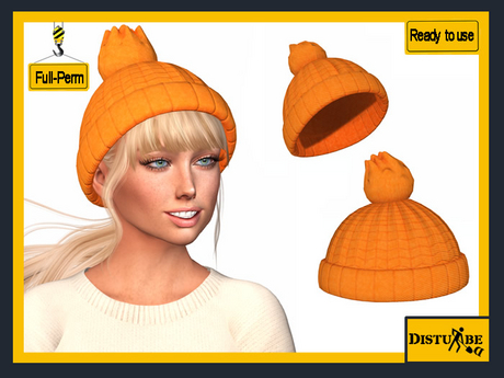 Second Life Marketplace - ::DisturbeD:: Kawaii Winter Wool Beanie Hat ...