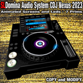 Second Life Marketplace - SLDomina Nexus 2023 CD Player CDJ - DJ Booth ...