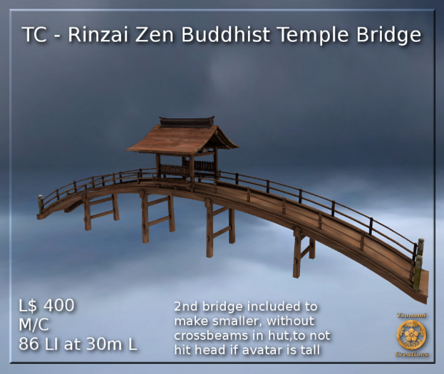 Second Life Marketplace - Rinzai Zen Buddhist Temple Bridge