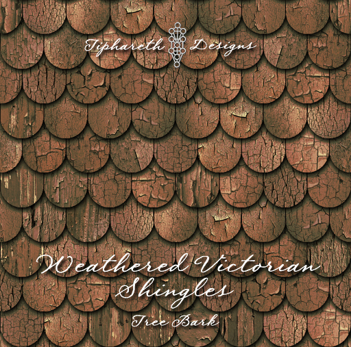 Second Life Marketplace - TD Weathered Victorian Shingles textures TREE ...