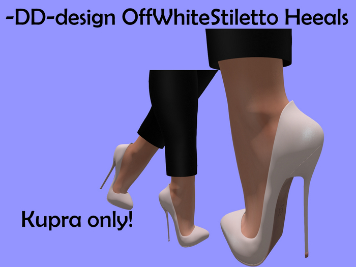 Second Life Marketplace - -DD-design OffWhite Stiletto Heels Kupra