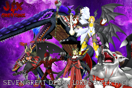 Second Life Marketplace - ::J&X creationz:: SEVEN GREAT DEMON LORDS ...