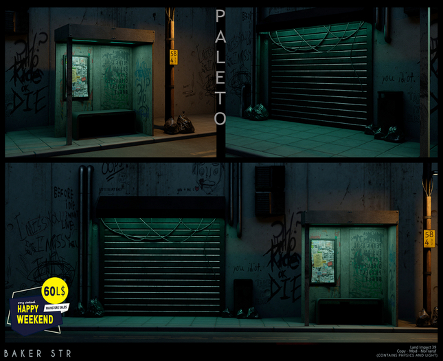 Second Life Marketplace - .PALETO.Backdrop:. BAKER STR