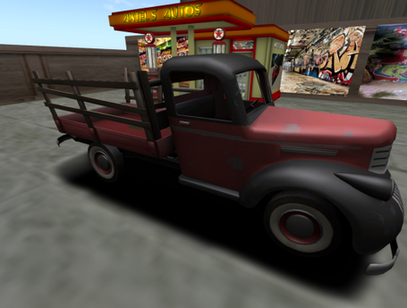 Second Life Marketplace - Old Farm Truck [Red] display only (boxed)