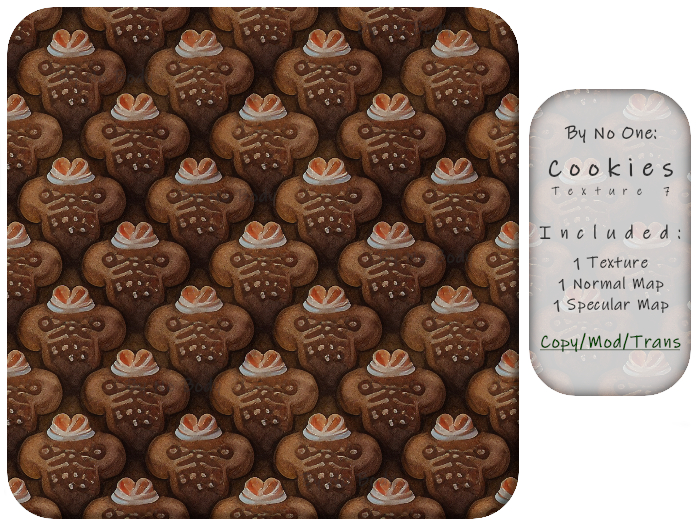 Second Life Marketplace - By No One: Cookie Texture 7