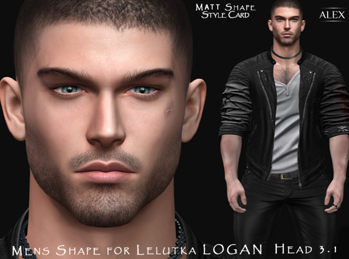 Second Life Marketplace - *ATLAS* Mens Shape MATT for Lelutka LOGAN ...
