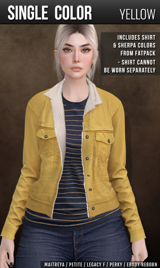 Second Life Marketplace - {COLD-ASH} SHERPA Jacket / Womens (Canvas ...