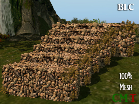 Second Life Marketplace - BlC - Stone Wall XXS- XL wet