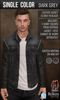 Second Life Marketplace - {COLD-ASH} MUSGRAVE Jacket w/Vest Combo ...